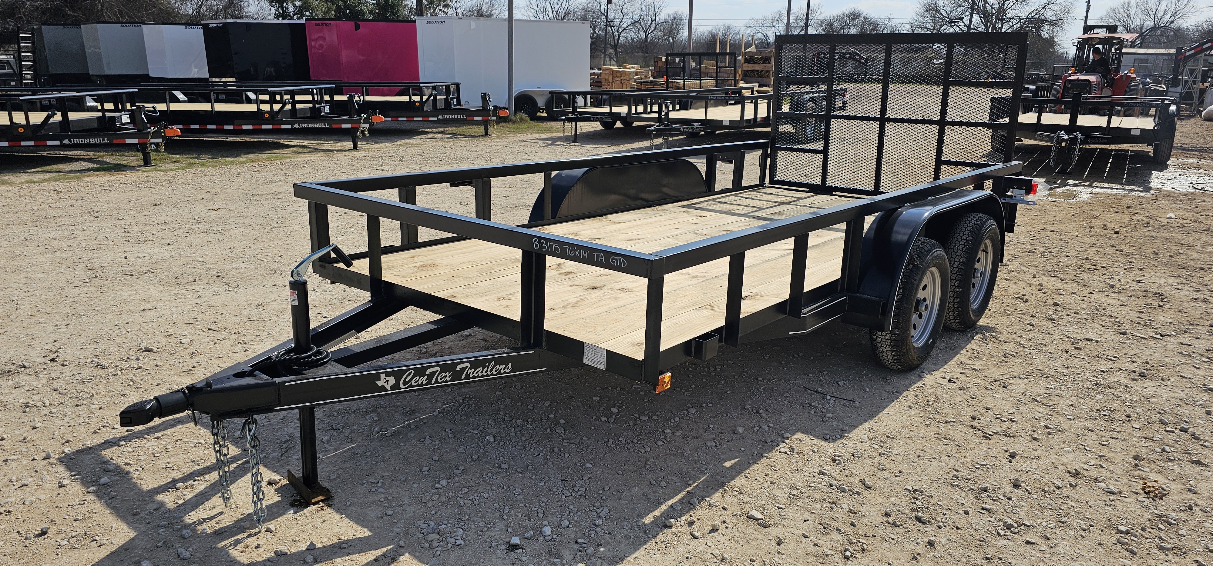 2025-Centex-76-X-14-Tandem-Axle-Utility-Trailer---Sq.-Tube,-&-Gated ...