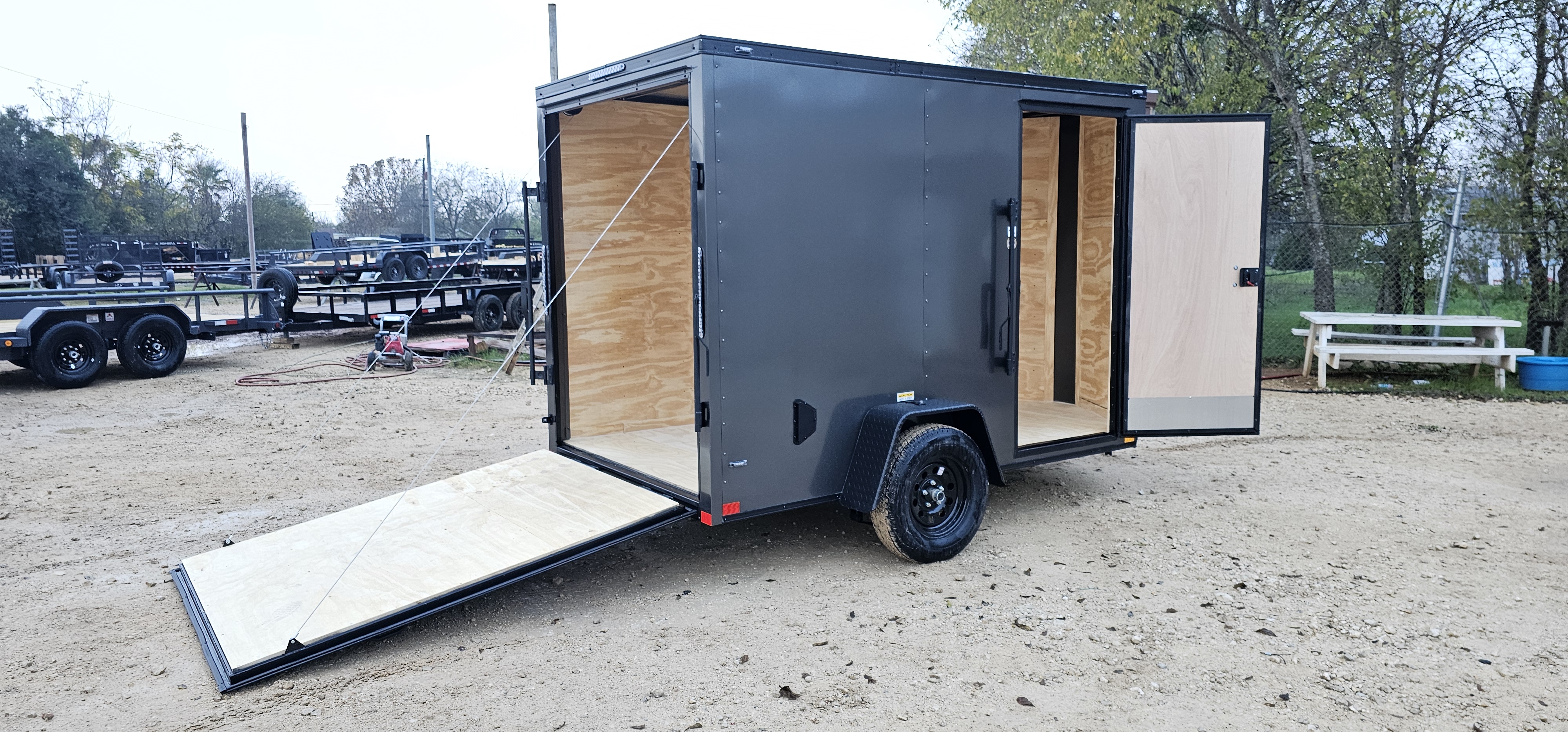 2024 Stallion 6x10 Trailer with Chrome Trim | San Antonio, TX | Trailer Dealership